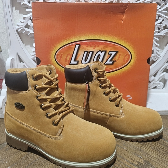 Lugz | Shoes | New Lugs Combat Lace Up Brown Boot Kids 35 | Poshmark